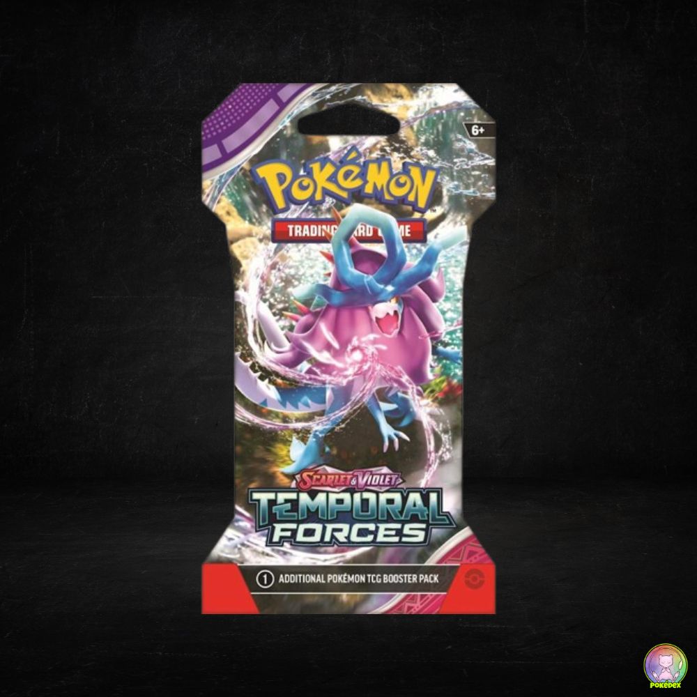Pokémon TCG: Scarlet & Violet- Temporal Forces Sleeved Booster Pack (1 ...